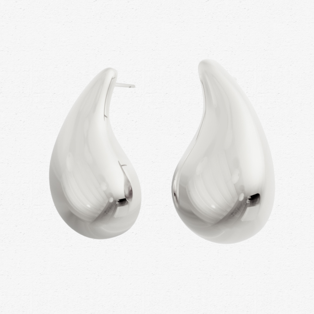 Imperfection Mini Collection | Silver Bubble Earrings
